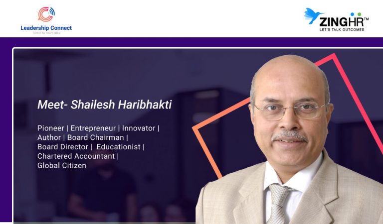 Leadership Connect: Mr. Shailesh Haribhakti - ZingHR HCM Solution