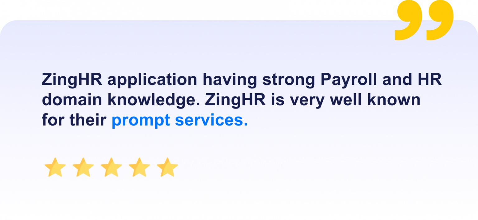 Gartner Rating - ZingHR HCM Solution